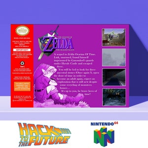 The Legend of Zelda the Sealed Palace N64 Custom Box and Tray Gamer ...
