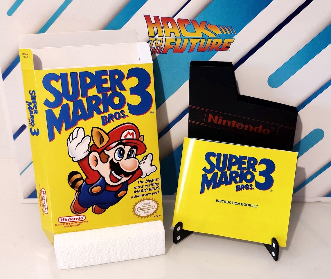Super Mario Bros 3 NES Box Manual Dust Sleeve SMB3 - Etsy