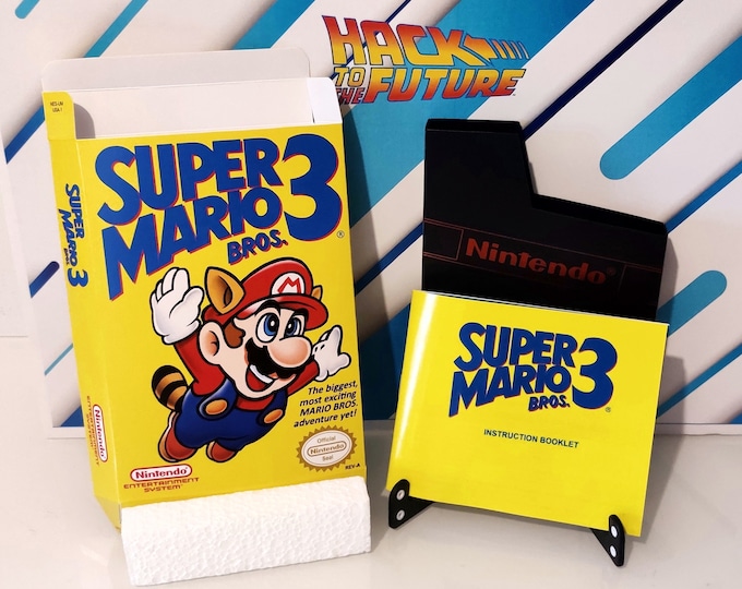 Super Mario Bros 3 NES Box Manual Dust Sleeve SMB3 - Etsy