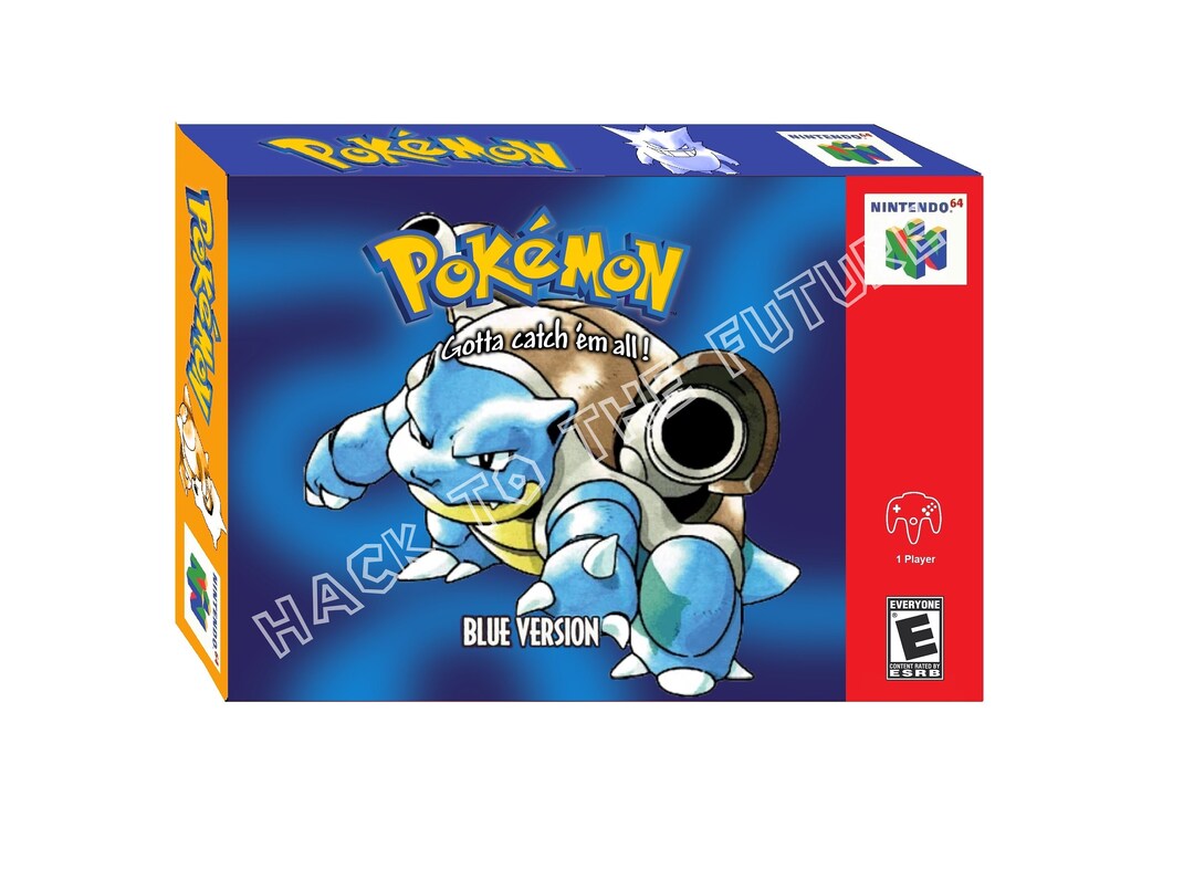 N64 Box and Tray Pokémon Blue Gamer Gift for Men Boyfriend Gift - Etsy