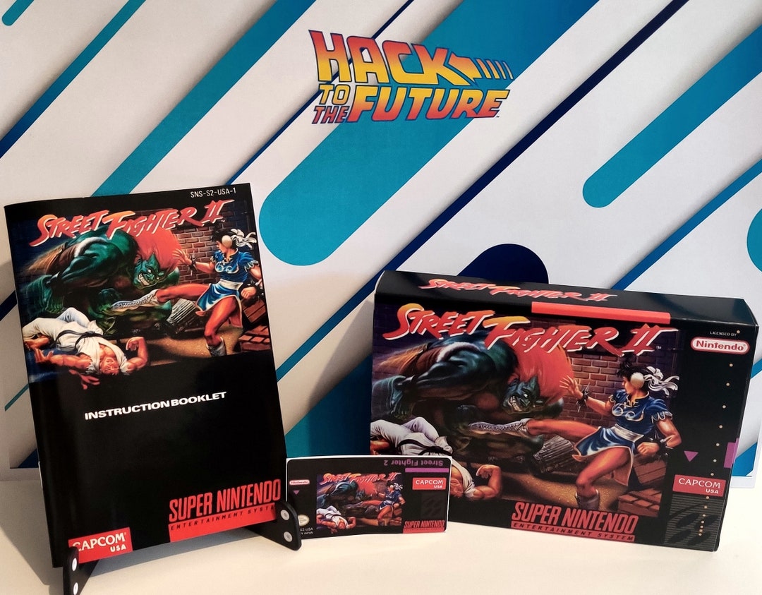 Street Fighter 2 Box Street Fighter 2 Manual SNES Box SNES Manual ...