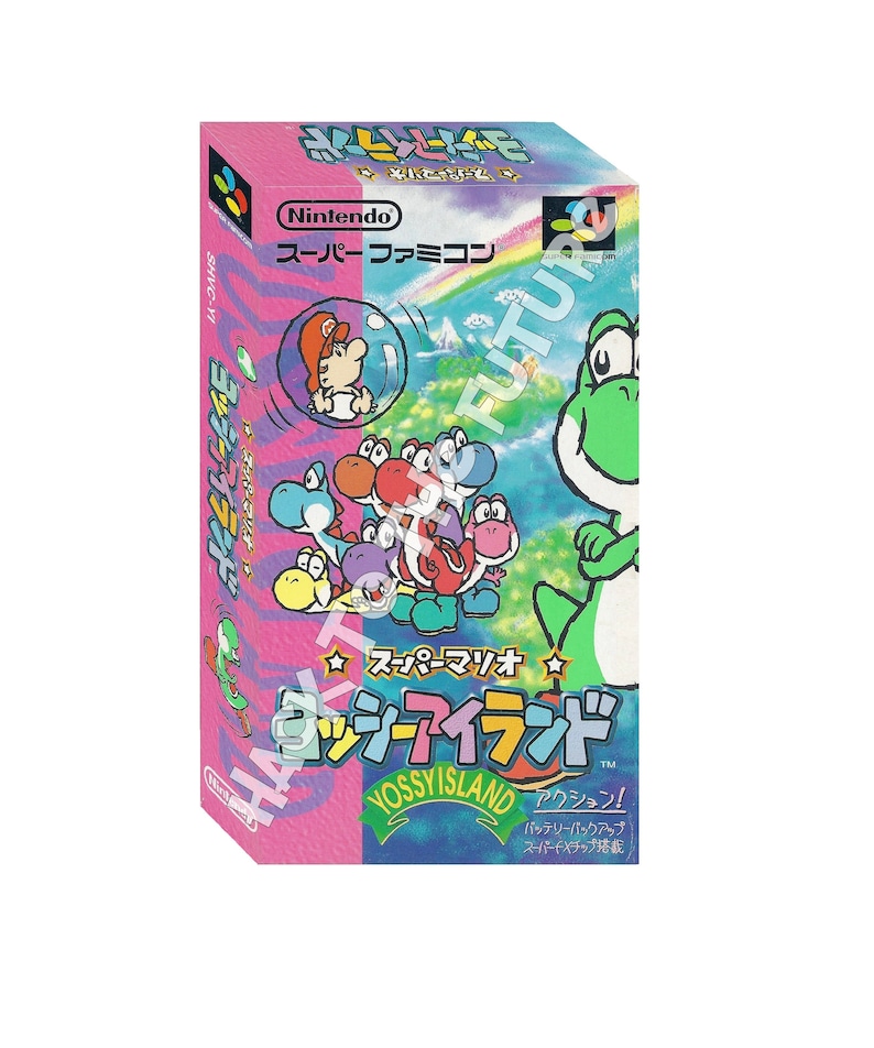 SFC Super Famicom Box and Tray Super Mario World 2 - Etsy