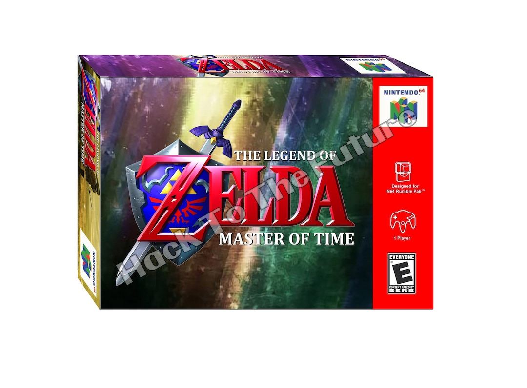 N64 Box and Tray - the Legend of Zelda Master of Time Gamer Gift for ...