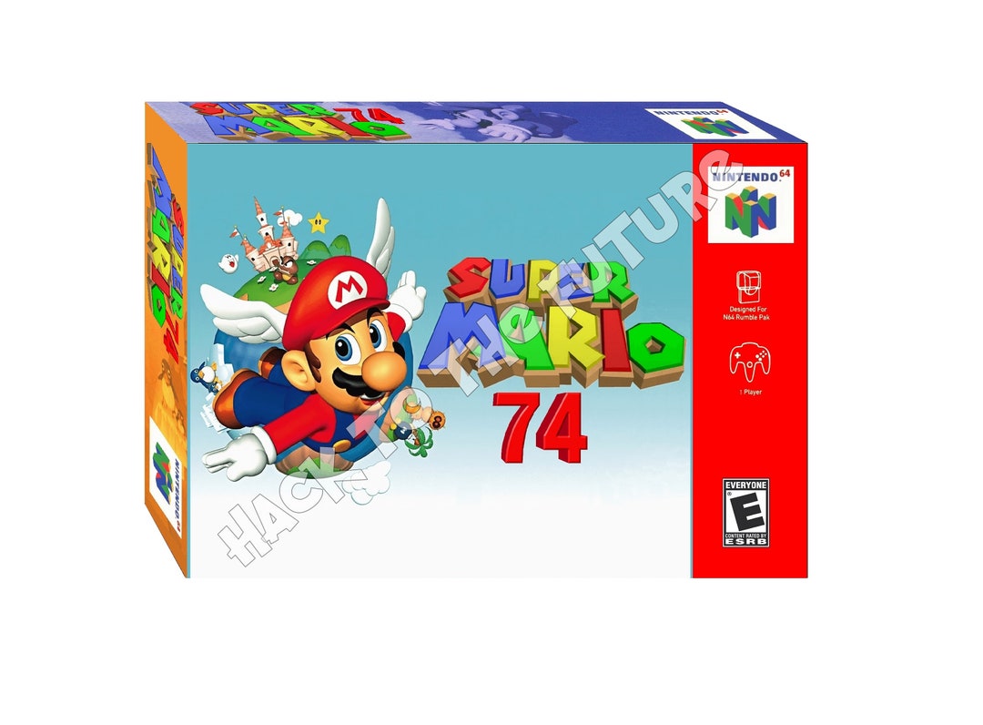 N64 Box und Tray - Super Mario 74 Gamer Geschenk für Männer Freund ...