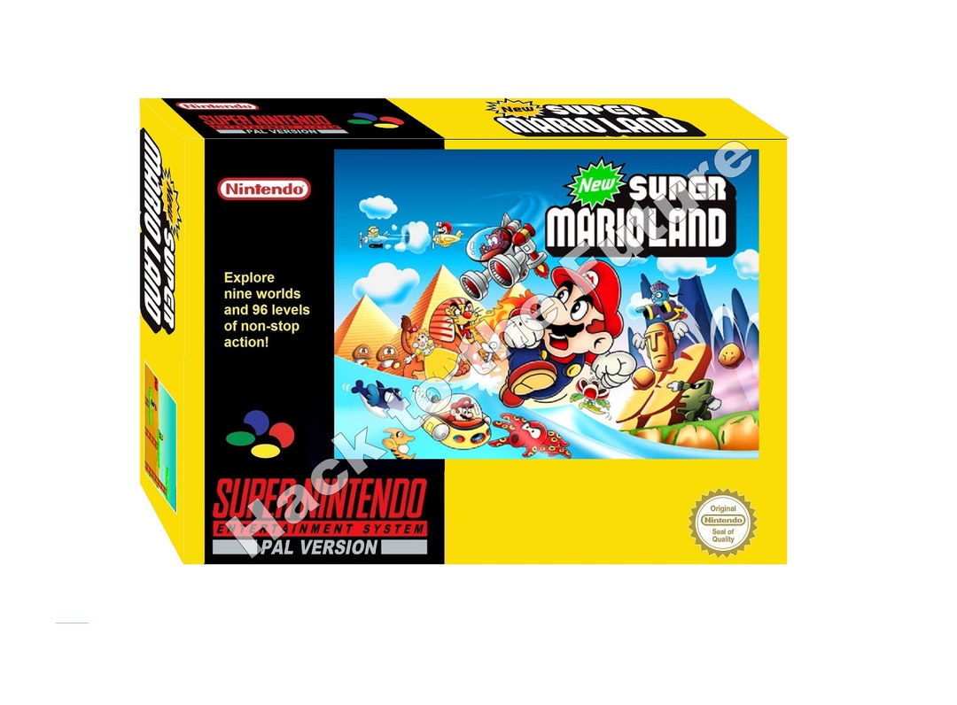 SNES Box: New Super Mario Land, Gamer Gift - Etsy