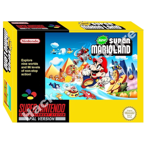 New Super Mario Land Snes - Etsy