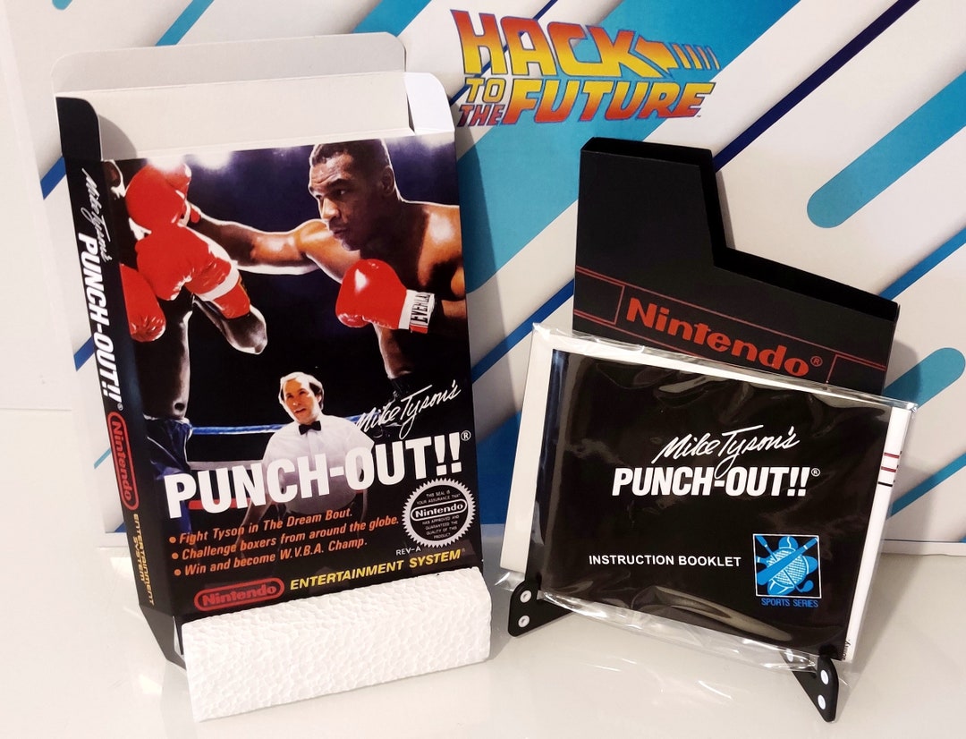 Mike Tyson's Punch Out NES Box Manual Dust Sleeve and Letter - Etsy
