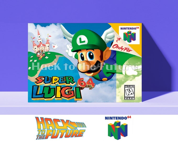 Super Luigi 64 N64 Box and Tray Custom - Etsy