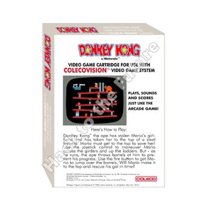 Donkey Kong Colecovision Custom Box - Etsy