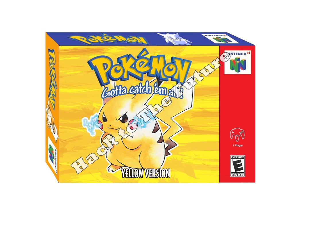 Pokémon Yellow Box N64 Box Pokemon Pikachu Gift Box Gamer Gift for Men ...