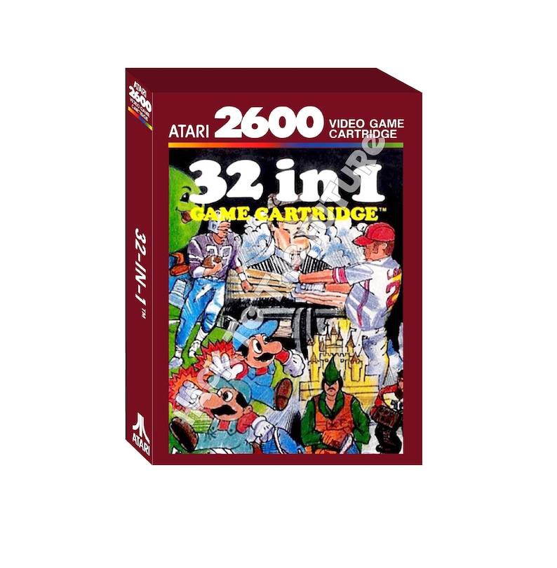 32 in 1 Atari 2600 Custom Box ( Manual Available ) - Etsy