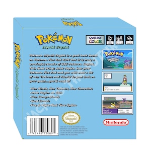 GBA Custom Box and Tray - Pokémon Liquid Crystal Gamer Gift for Men ...