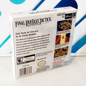 Final Fantasy Tactics Advance Box Manual Tray Instruction Booklet GBA ...