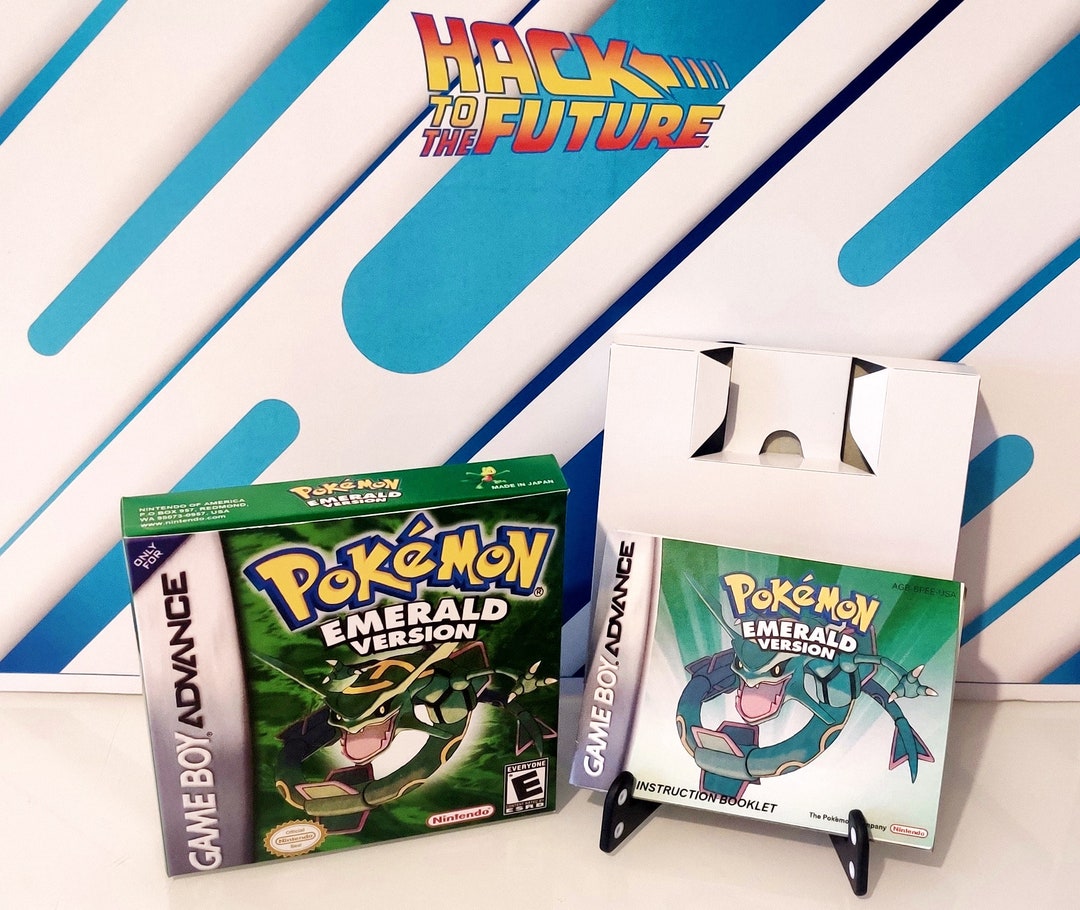 Pokémon Emerald Box Pokémon Emerald Manual Pokemon Emerald Instruction ...