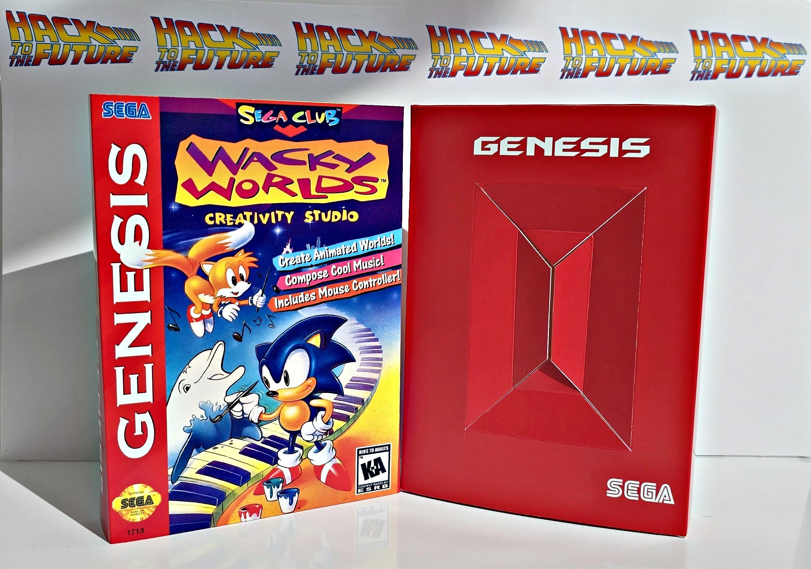 SEGA Genesis Cartridge Storage Tray With Custom Sleeve: Retro Gaming ...