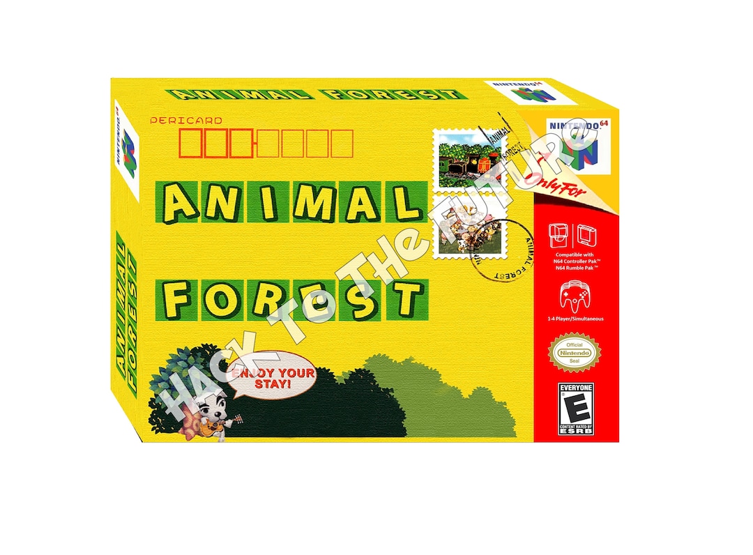 N64 Box and Tray - Animal Forest Gamer Gift for Men Boyfriend Gift - Etsy