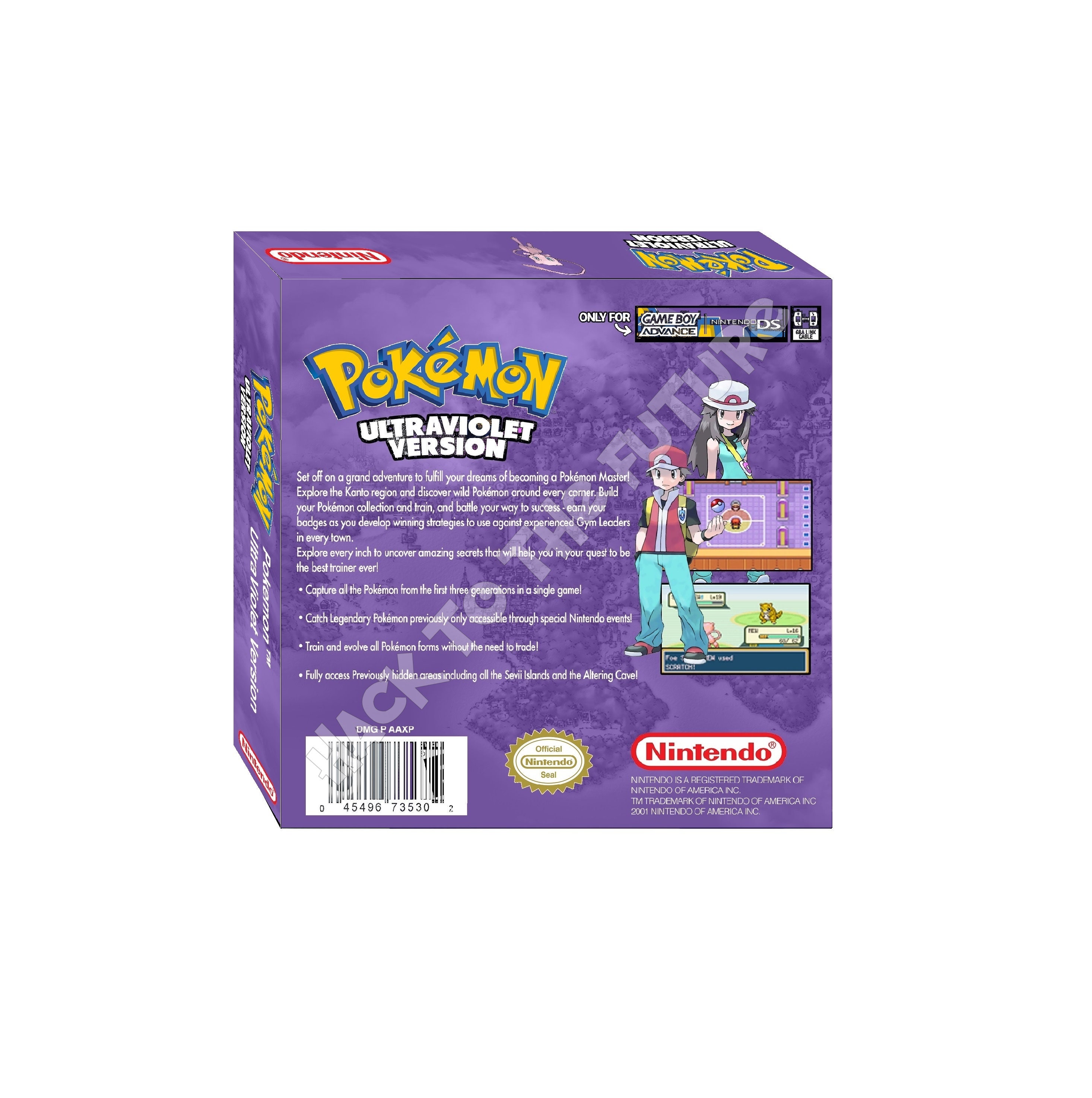 GBA Custom Box and Tray - Pokémon Ultra Violet Gamer Gift for Men ...