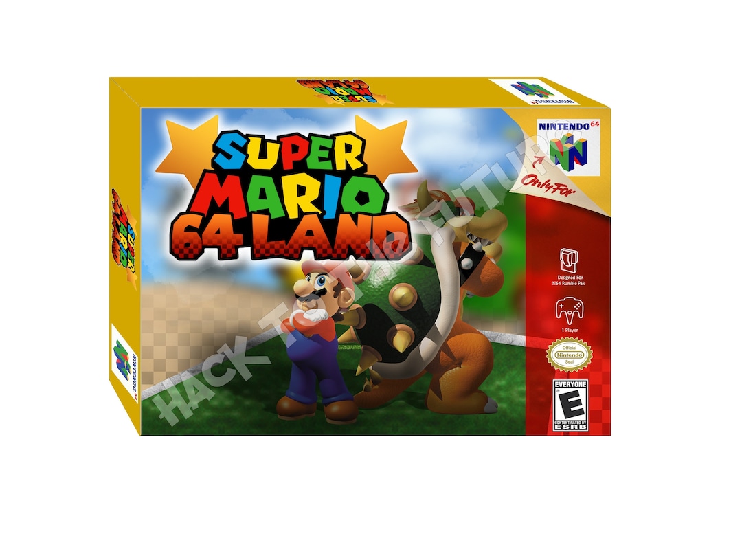 N64 Box and Tray - Super Mario 64 Land Gamer Gift for Men Boyfriend ...