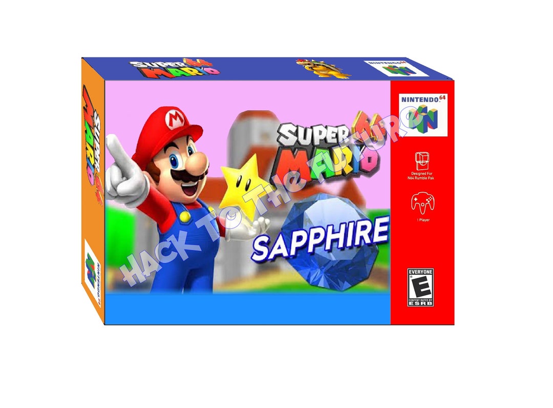 Super Mario 64 Sapphire N64 Box and Tray - Gamer Gift - Etsy