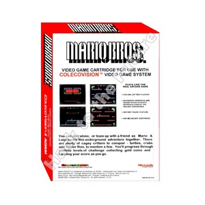 Mario Bros Colecovision Custom Box - Etsy