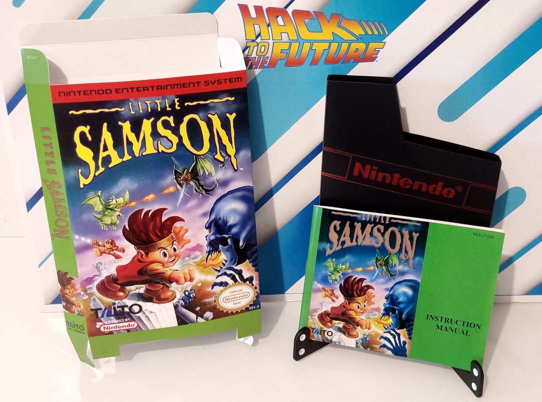 Little Samson NES Box Manual Dust Sleeve - Etsy