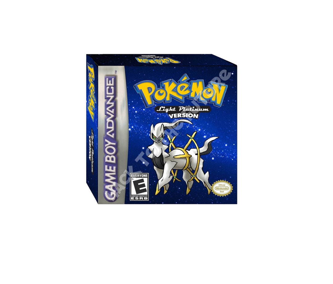 GBA Custom Box and Tray - Pokémon Light Platinum Gamer Gift for Men ...