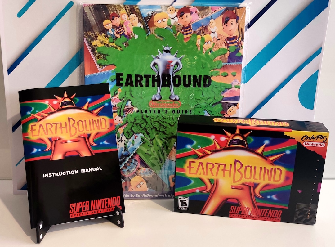 Earthbound SNES Box, Manual & Strategy Guide - Etsy