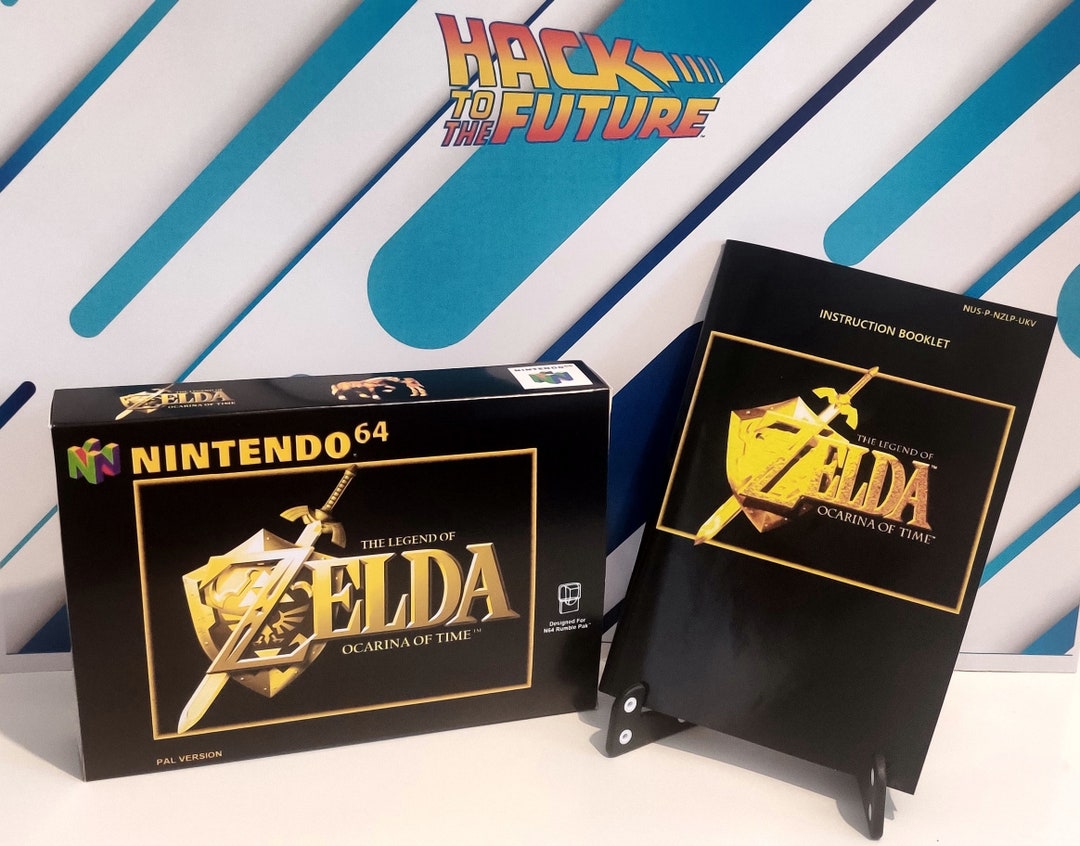 Legend of Zelda Ocarina of Time Box Zelda Ocarina Manual N64 Box N64 ...