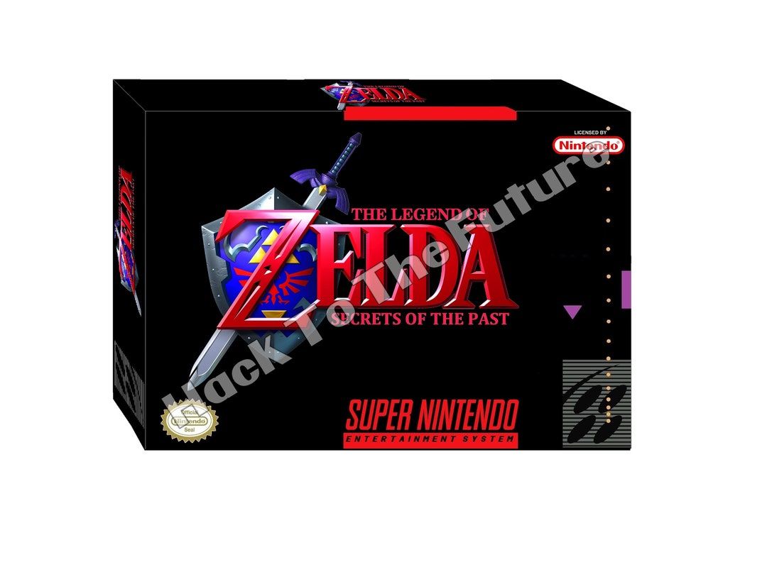 SNES Box and Tray - the Legend of Zelda Secrets of the Past Gamer Gift ...