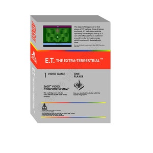E.T Extra Terrestrial Custom Box and Manual Atari 2600 - Etsy