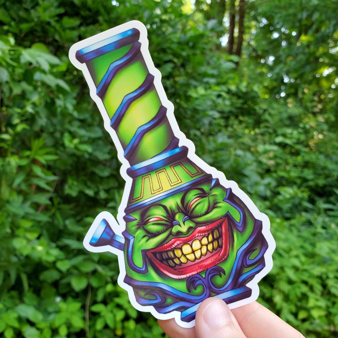 Yugioh Bong of Greed Glossy Sticker / Pot of Greed Parody Fan | Etsy