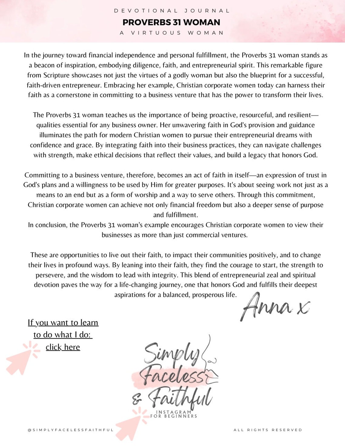 Proverbs 31 Woman: 21-day Christian Devotional Journal (PDF Printable ...