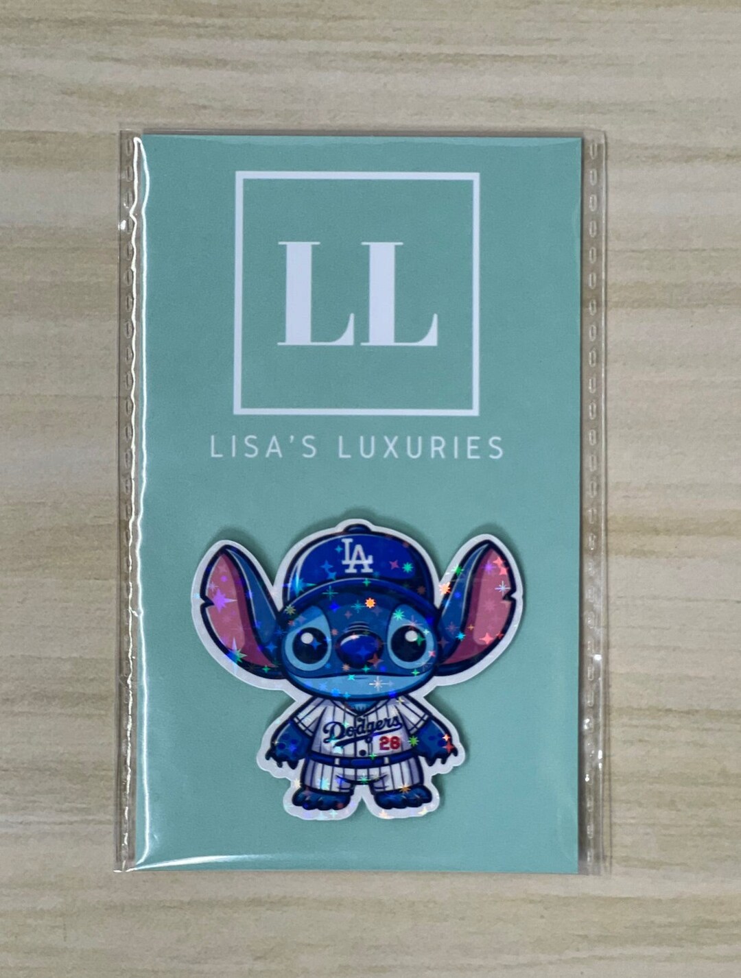 Los Angeles Dodgers Stitch Holographic Sticker - Etsy