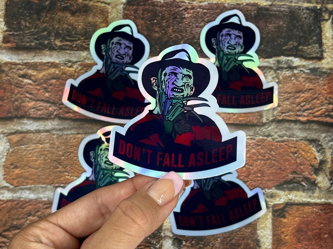 Freddy Holographic Sticker Horror Movie Sticker Halloween Sticker - Etsy