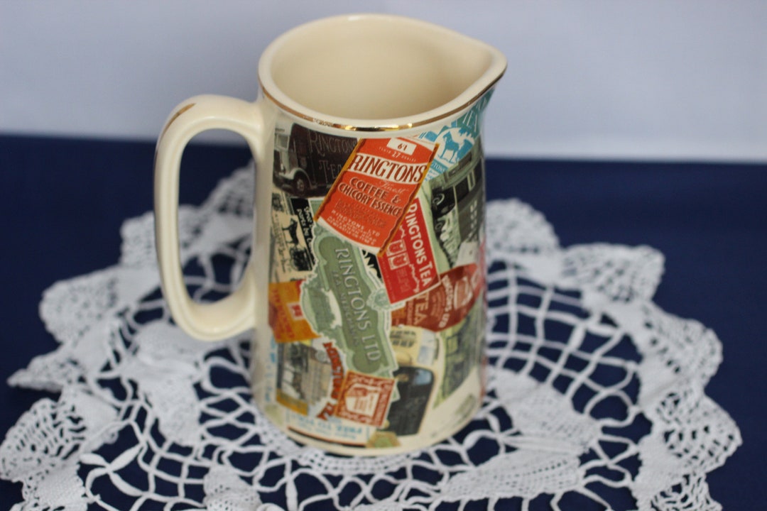 Ringtons Tea Label Water Jug Wade Ceramics Ltd 4.5 Tall - Etsy