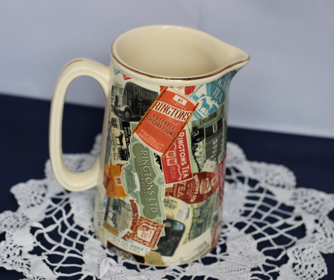 Ringtons Tea Label Water Jug Wade Ceramics Ltd- 5.7" Tall - Etsy