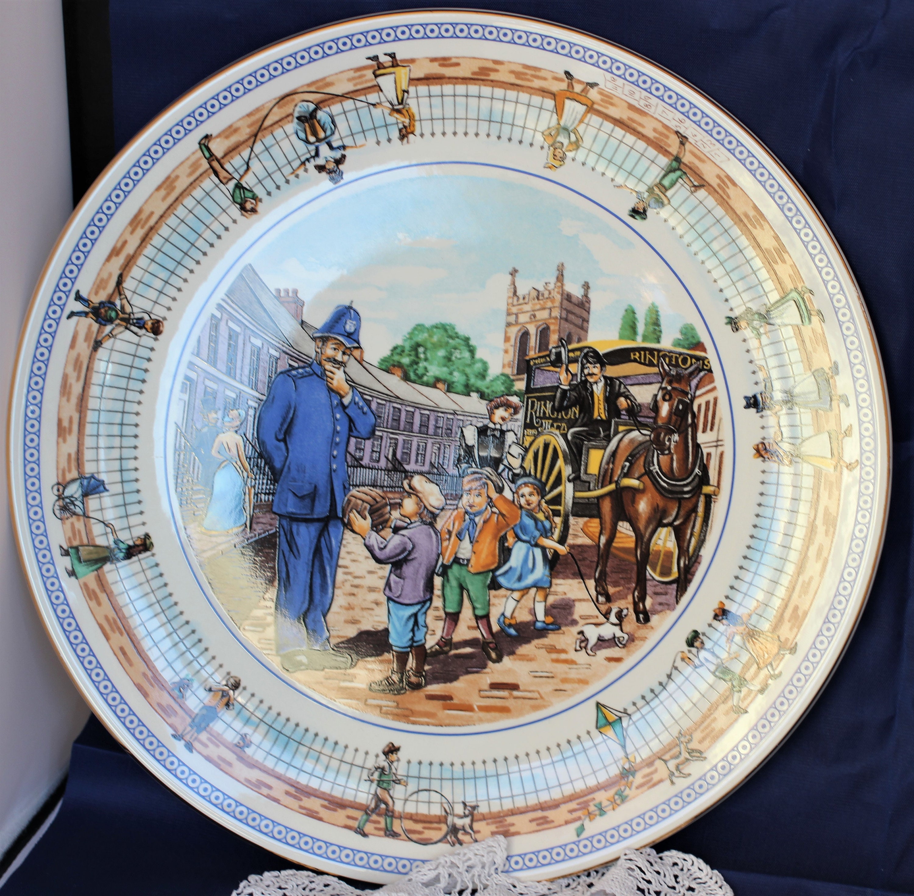 Ringtons Commerative 'street Games' Plate - Etsy