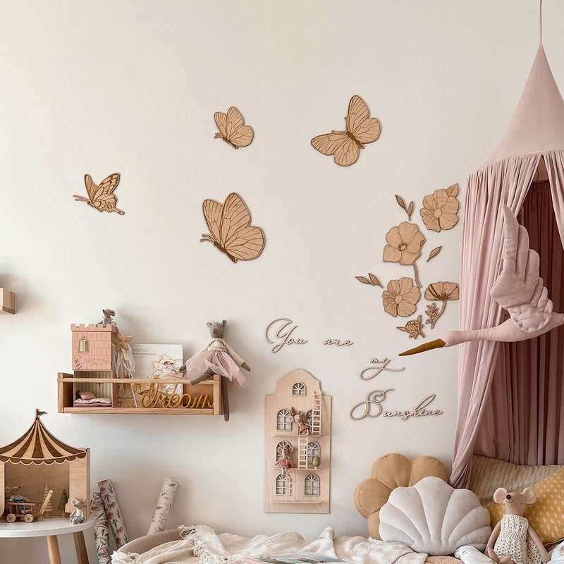 Butterfly Girls Room Wall Decor - Etsy