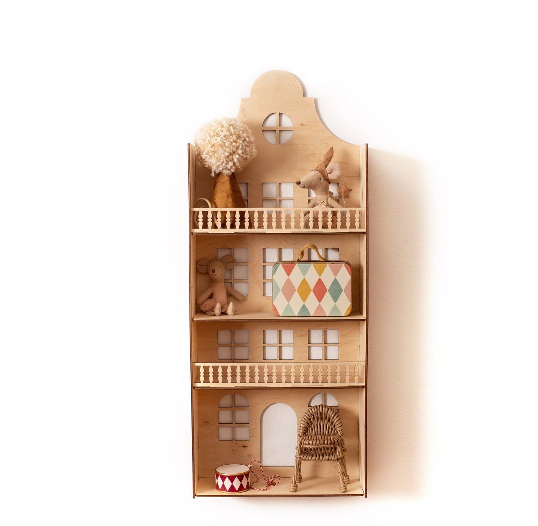 Wooden Doll House Wooden Toys Baby Nursery Decor Baby Room Decor