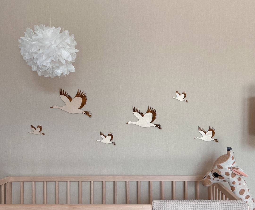 Nursery Decor Wooden Swan,boho Nursery Decor Girl and Boy,swan Kids ...