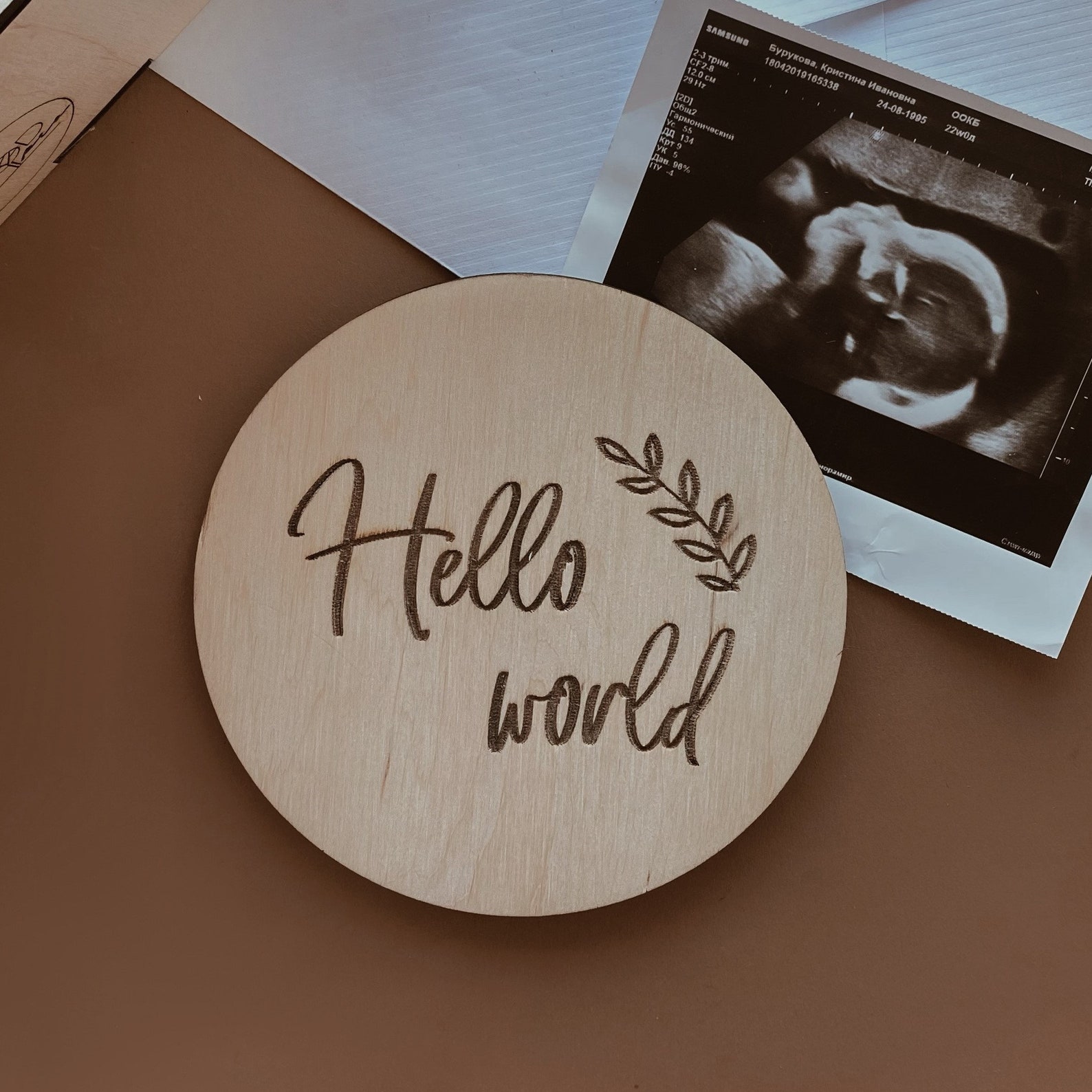 Baby milestone Hello worldwith baby name newborn | Etsy