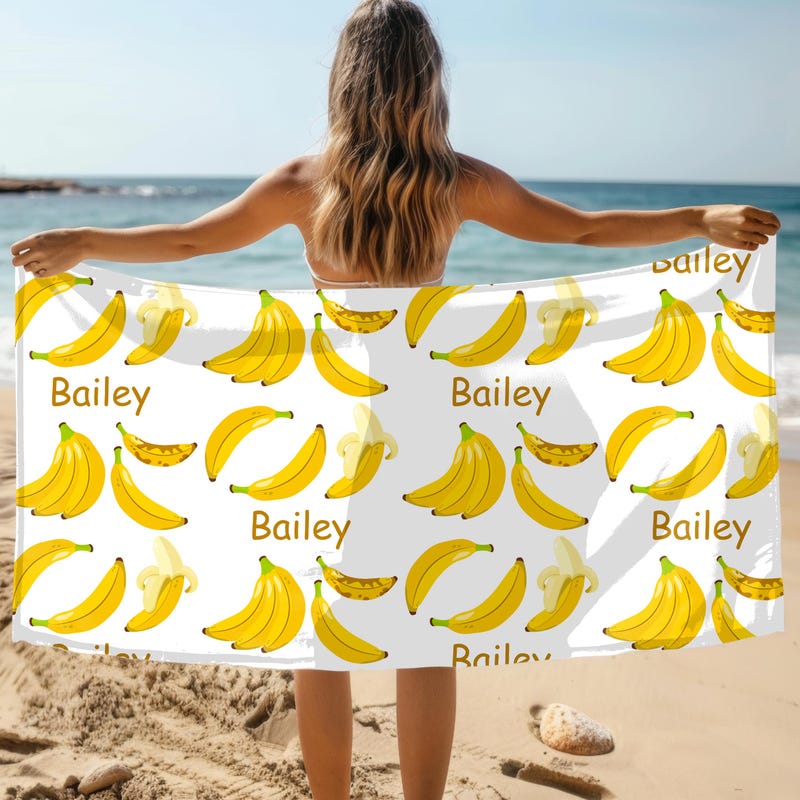 Banana Bath Towels - Etsy