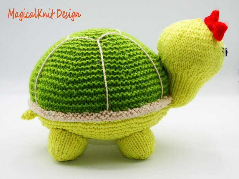 Lulu Sweet Turtle Knitting Pattern Animals Baby Soft Toys - Etsy