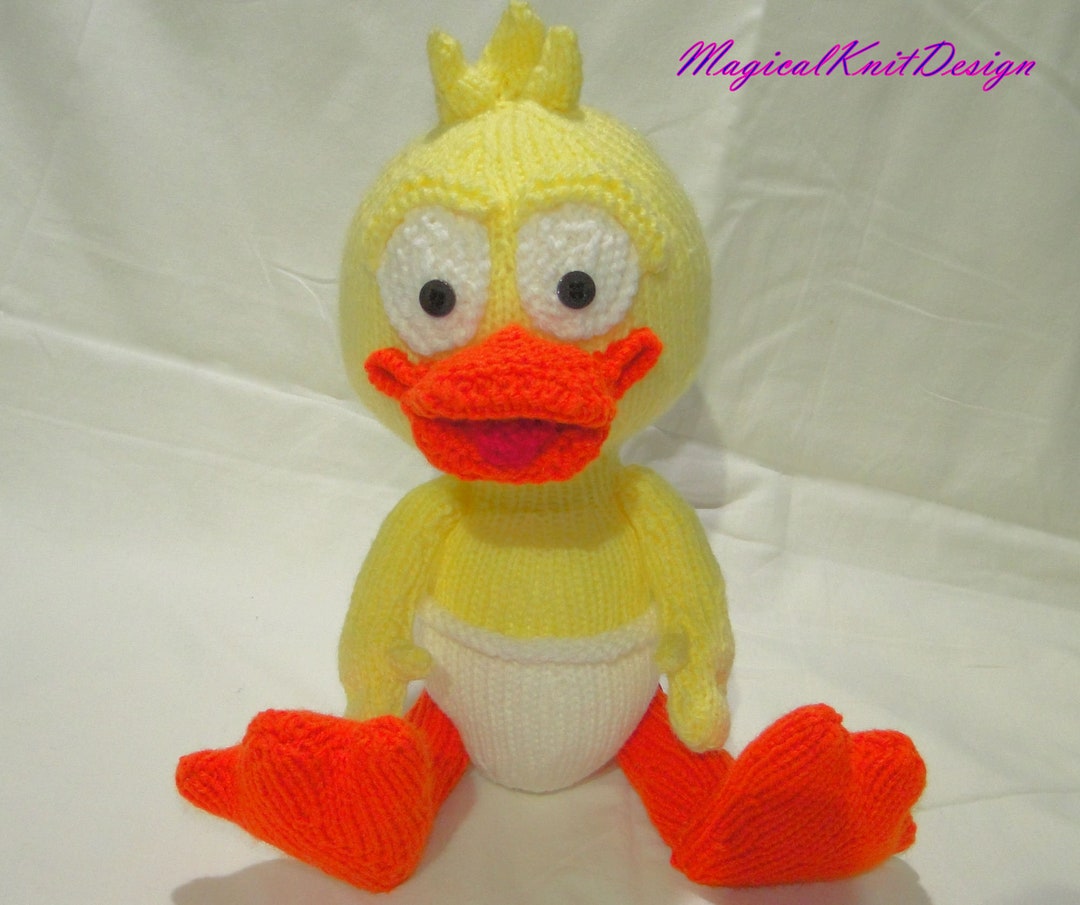 Dudi Baby Duck - Knitting Pattern - Magicalknit Design Ducklings Toys ...