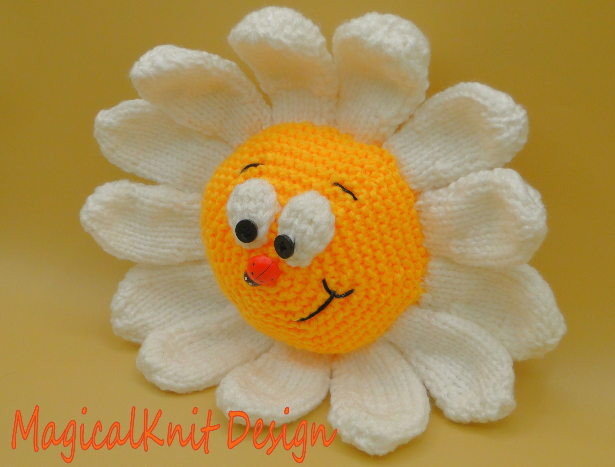 Didi Daisy Flower Knitting Patter Cushion Soft Baby Toys - Etsy