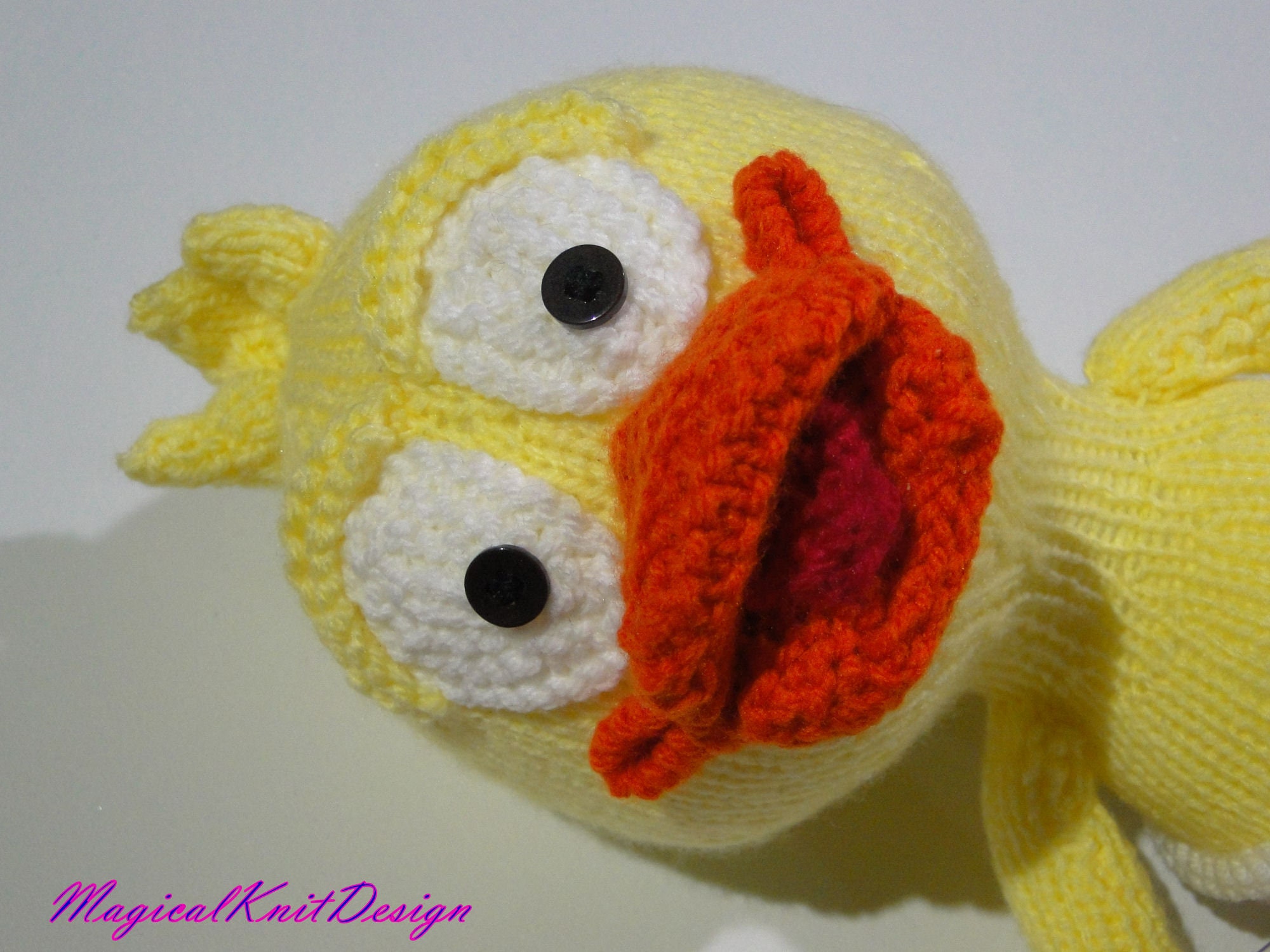 Dudi Baby Duck - Knitting Pattern - Magicalknit Design Ducklings Toys ...