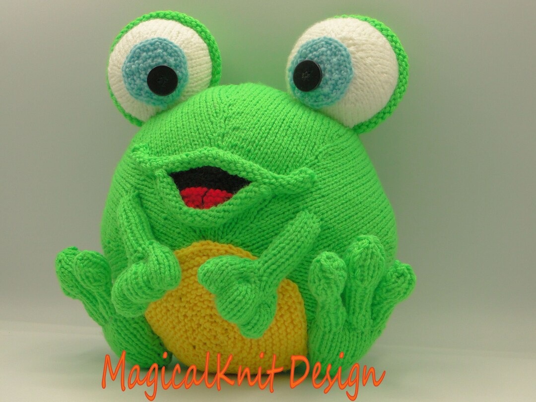 Romeo Baby Frog Knitting Pattern Baby Soft Toys Magicalknit - Etsy