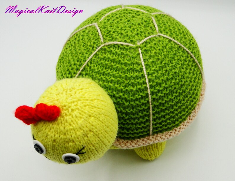 Lulu Sweet Turtle Knitting Pattern Animals Baby Soft Toys - Etsy