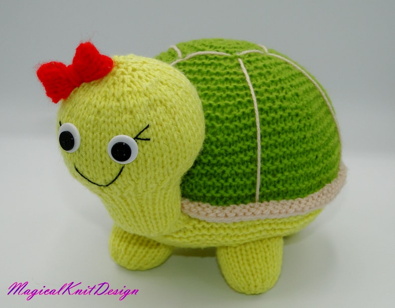 Lulu Sweet Turtle Knitting Pattern Animals Baby Soft Toys - Etsy