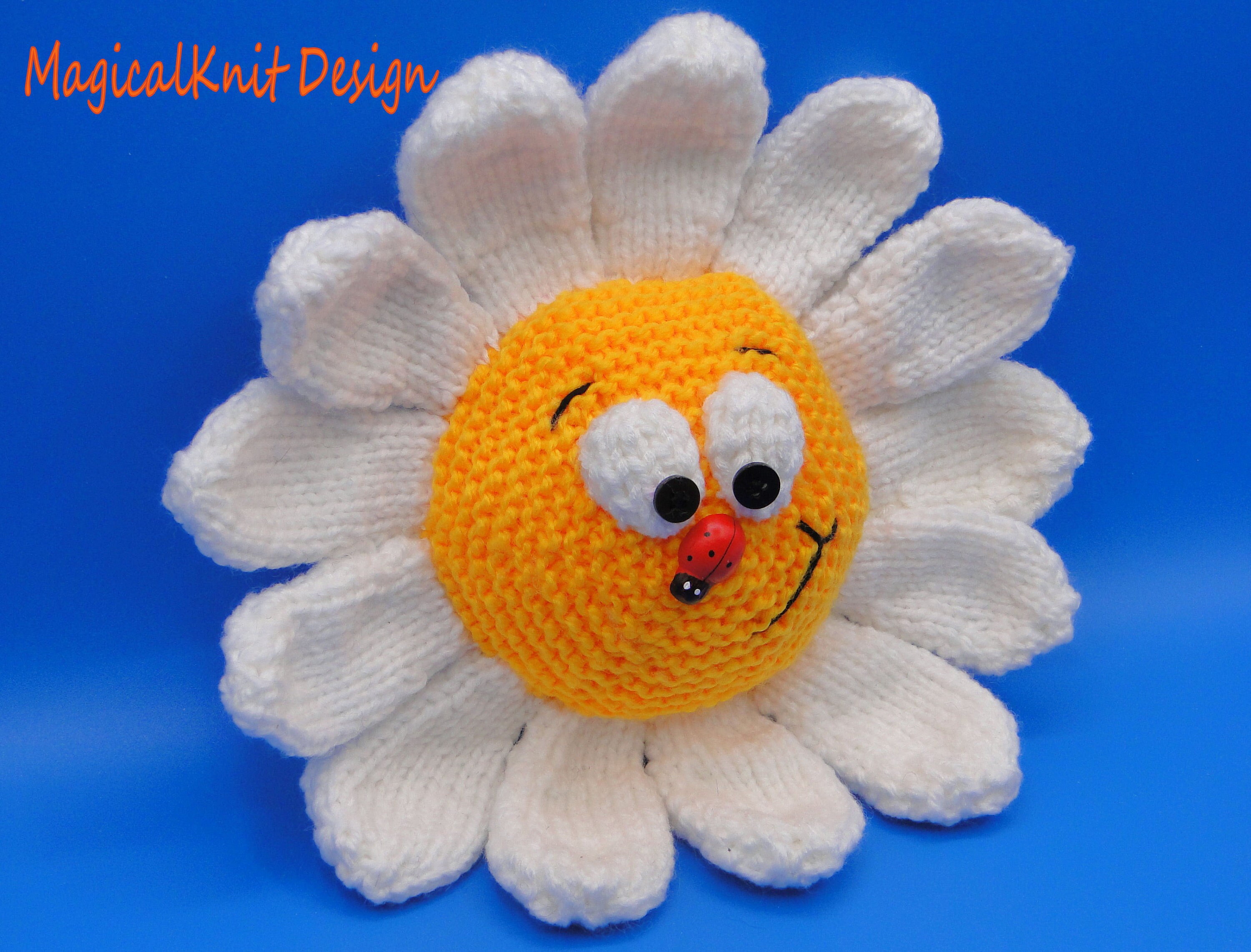 Didi Daisy Flower Knitting Patter Cushion Soft Baby Toys - Etsy